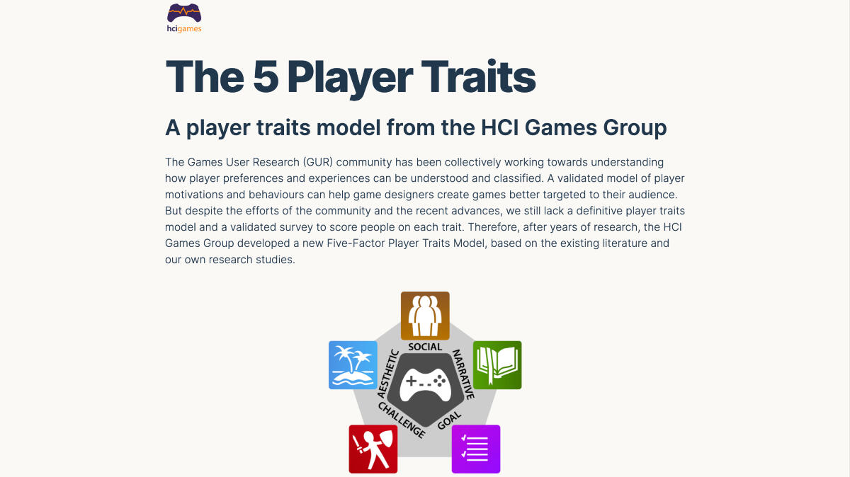 The 5 Player Traits